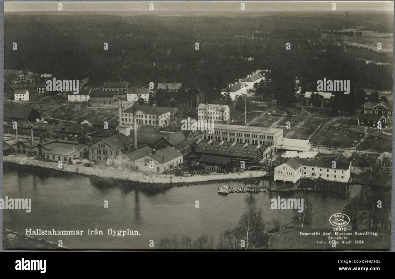 Air photo over Hallstahammar Stock Photo - Alamy
