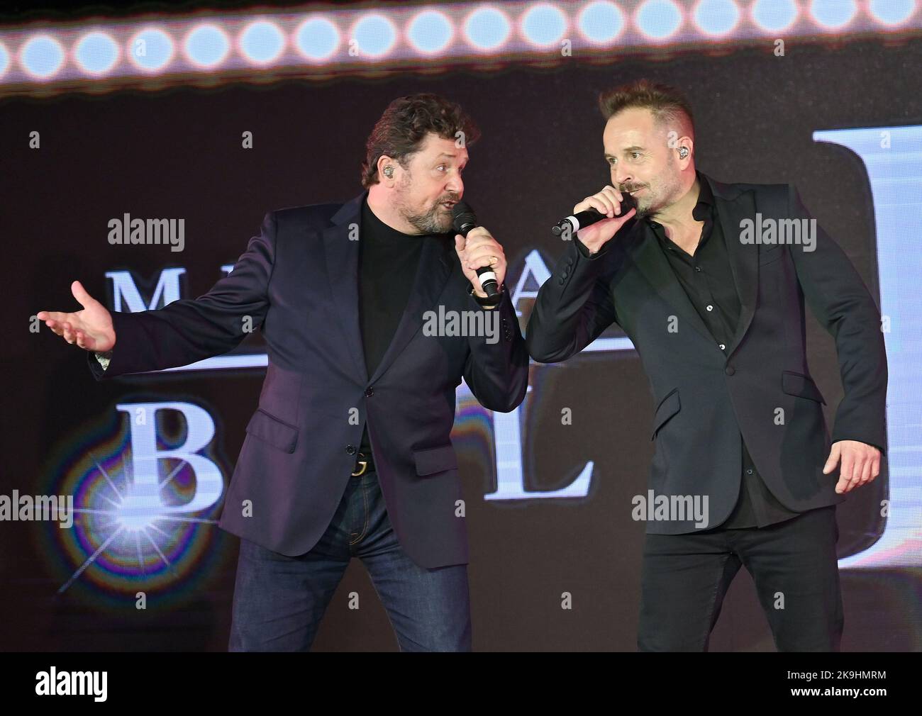Michael Ball and Alfie Boe at the launch of their Together in Vegas album, at Viva show bar in ...