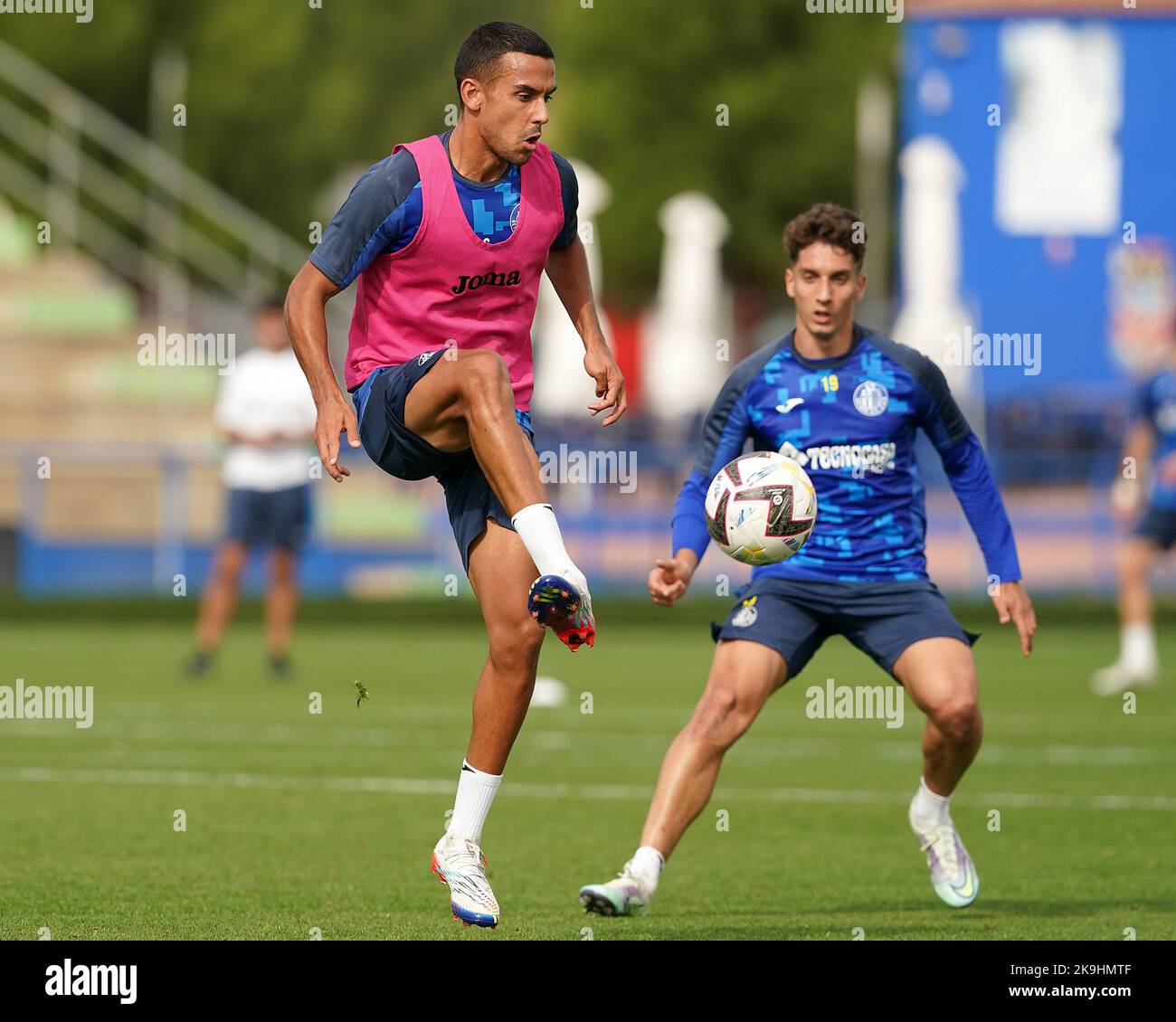 Getafe CF's Angel Algobia during training session. October 27, 2022 ...