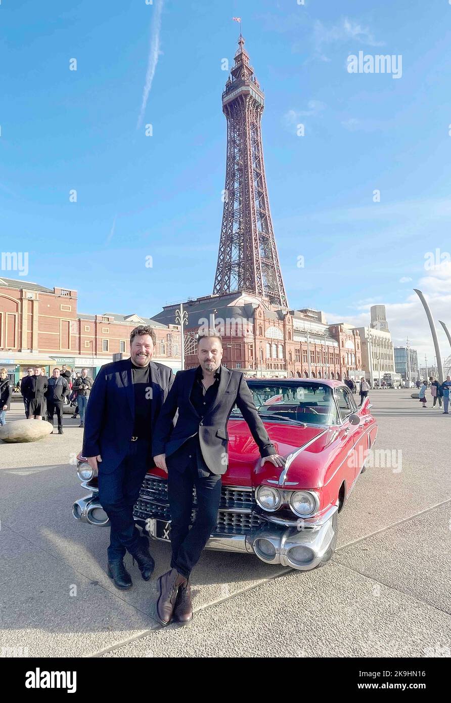 Michael Ball and Alfie Boe at the launch of their Together in Vegas album in Blackpool ...