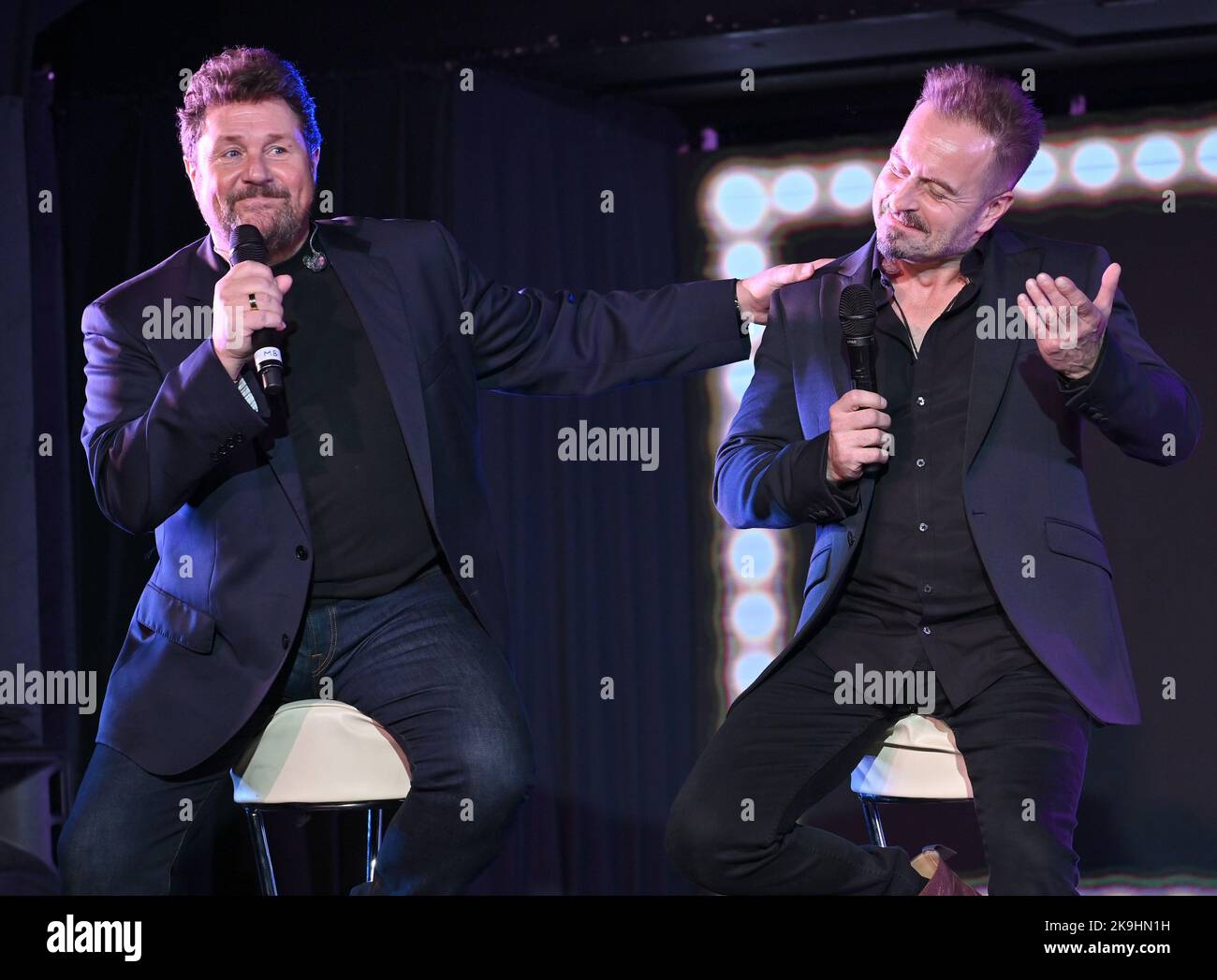 Michael Ball and Alfie Boe at the launch of their Together in Vegas album, at Viva show bar in ...