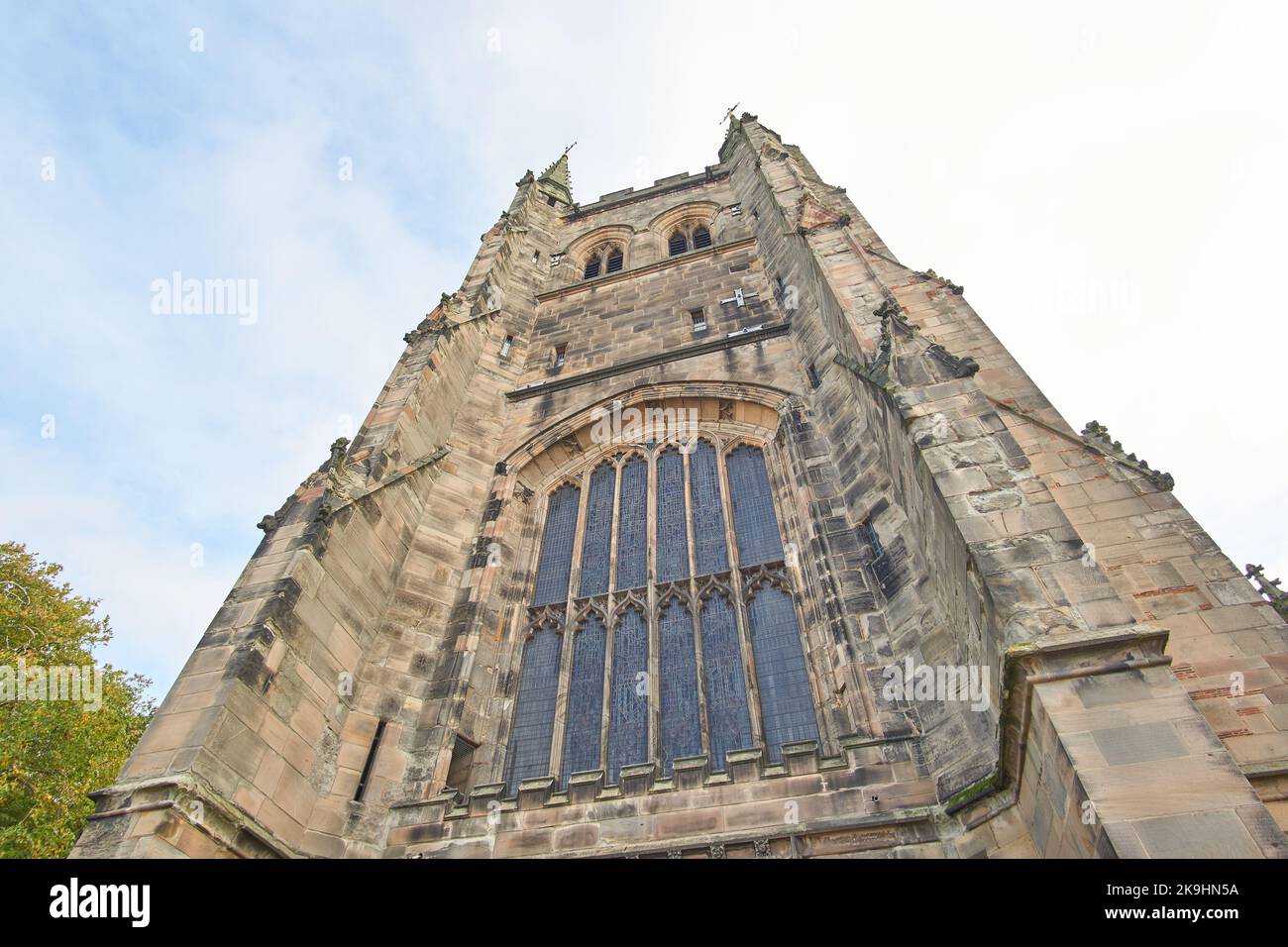 Tall church tower in Tamworth, UK Stock Photo - Alamy