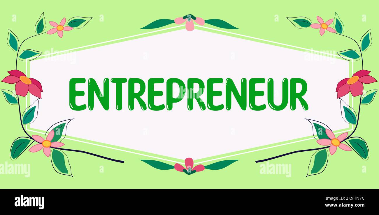 Hand writing sign Entrepreneur. Word Written on enterprise resource ...