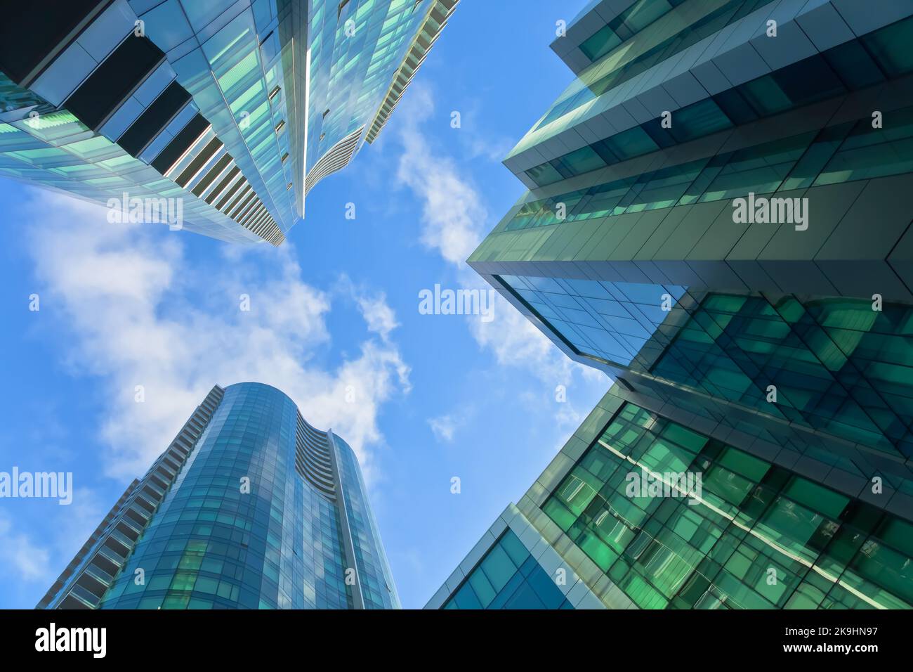 Modern high-rise buildings among an urban skyline Stock Photo - Alamy