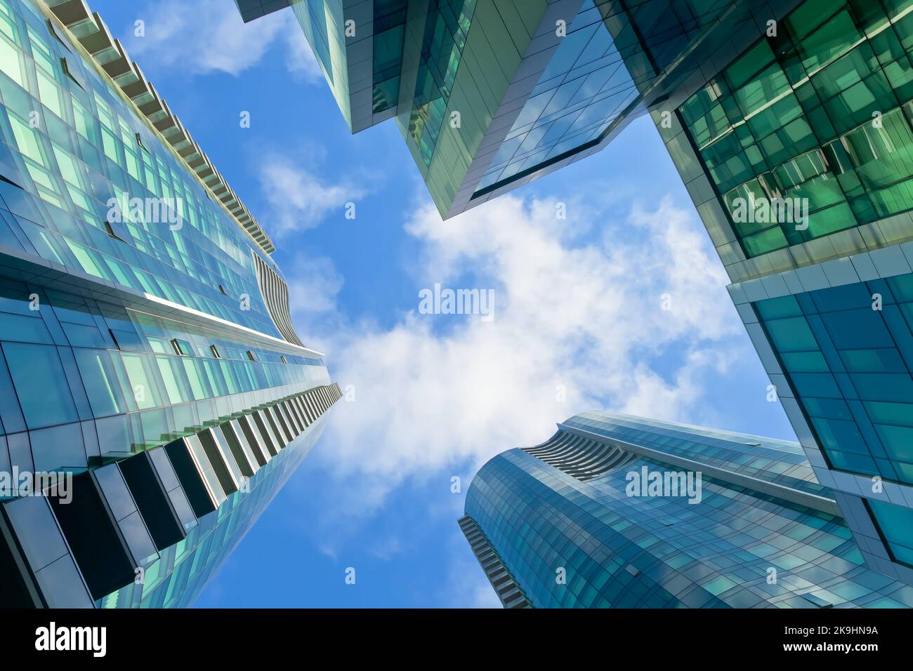 Modern high-rise buildings among an urban skyline Stock Photo - Alamy