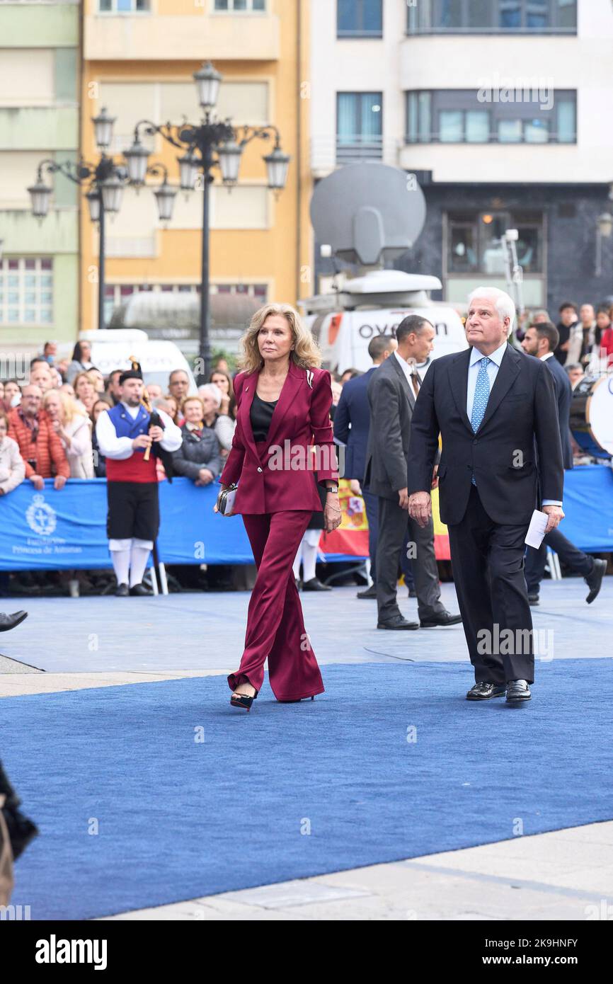 Oviedo. Spain. 20221028, Alicia Koplowitz, Carlos Fitz-James Stuart ...