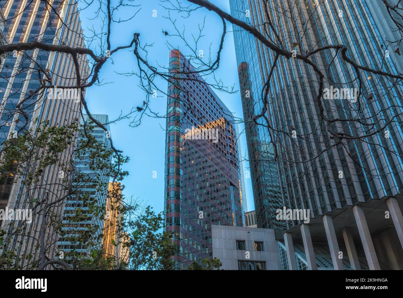 Modern high-rise buildings among an urban skyline Stock Photo - Alamy