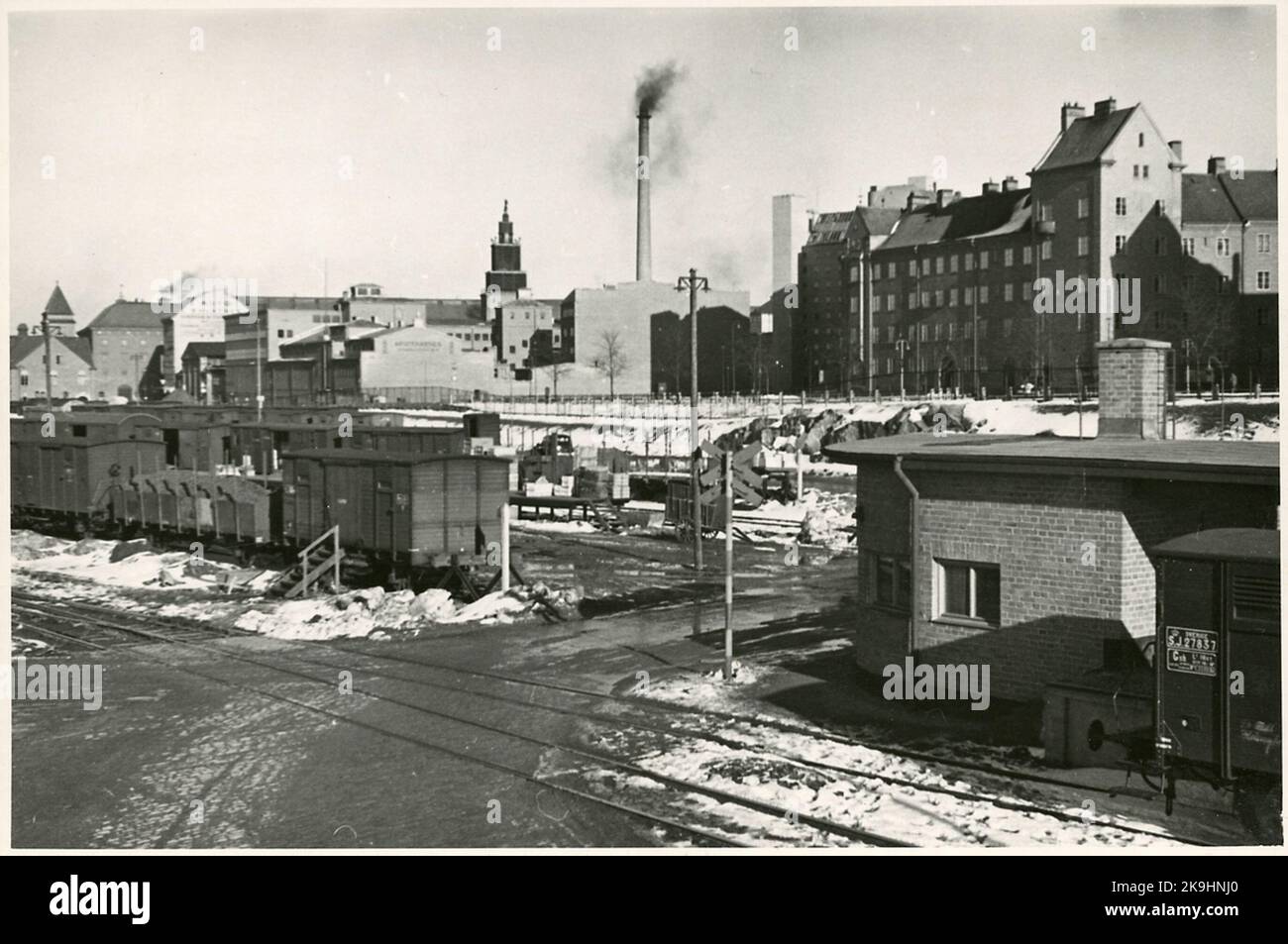 Stockholm Norra station for electrification Stock Photo - Alamy
