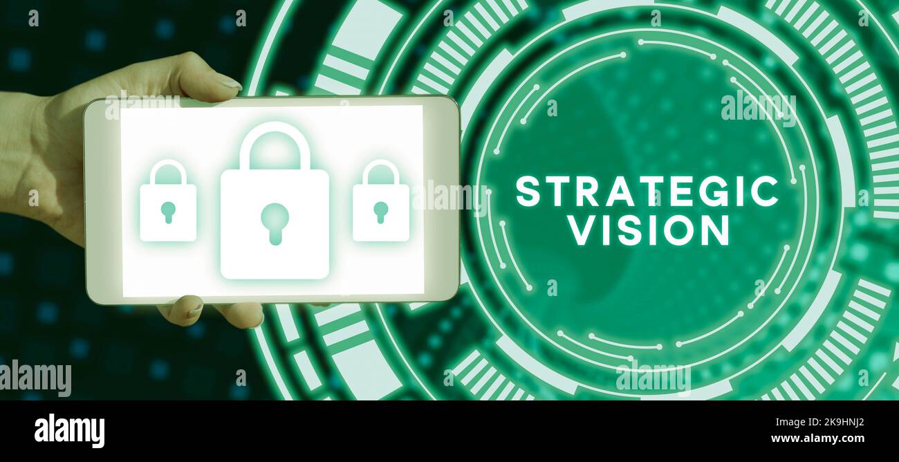 Handwriting text Strategic Vision. Business showcase data mining and ...