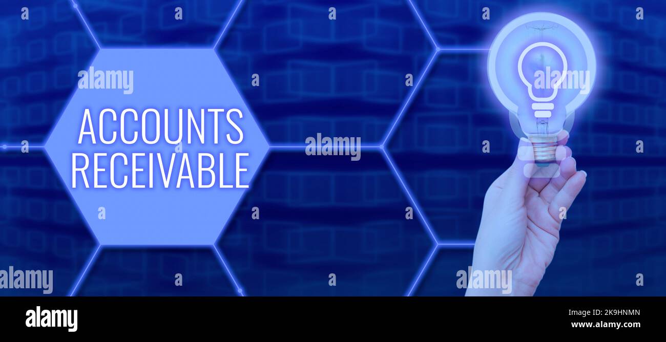 Handwriting text Accounts Receivable. Internet Concept Promoting ...