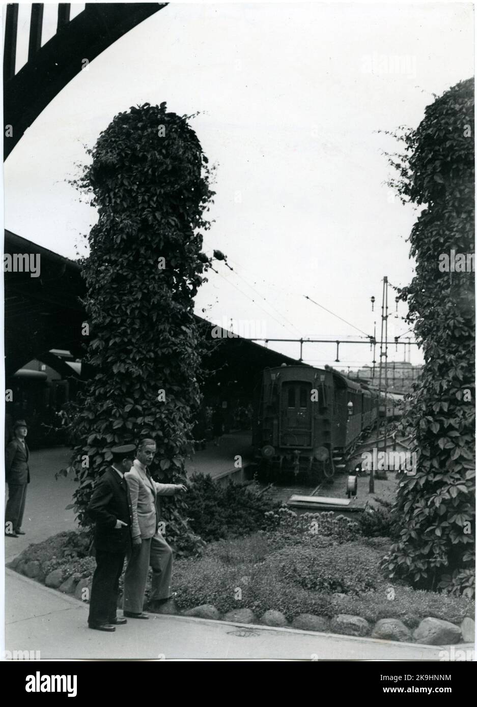 The Garden Director shows planting at Stockholm Central Station Stock ...