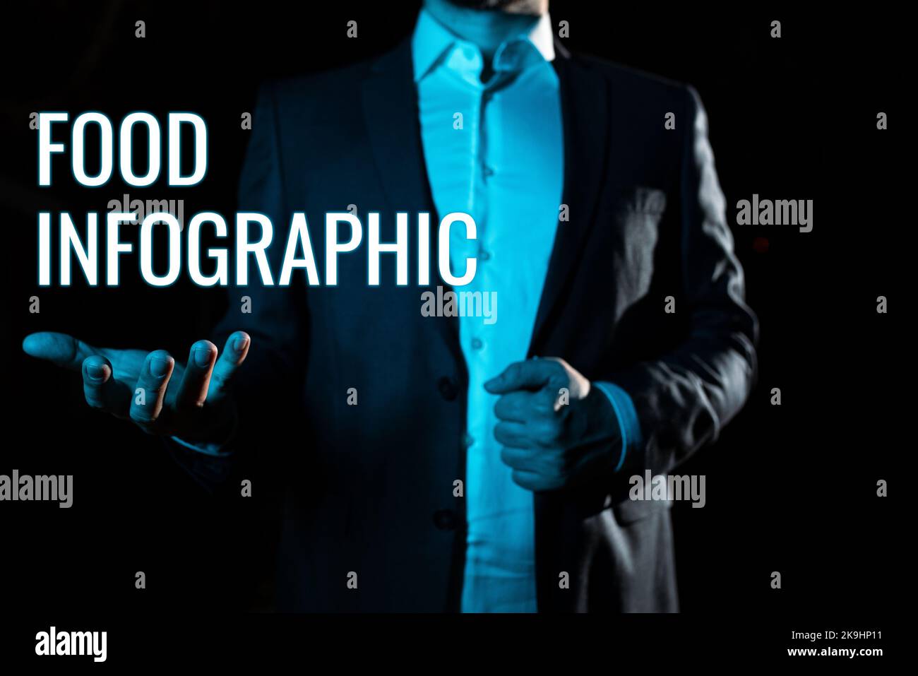 Writing displaying text Food Infographic. Business idea the act of ...