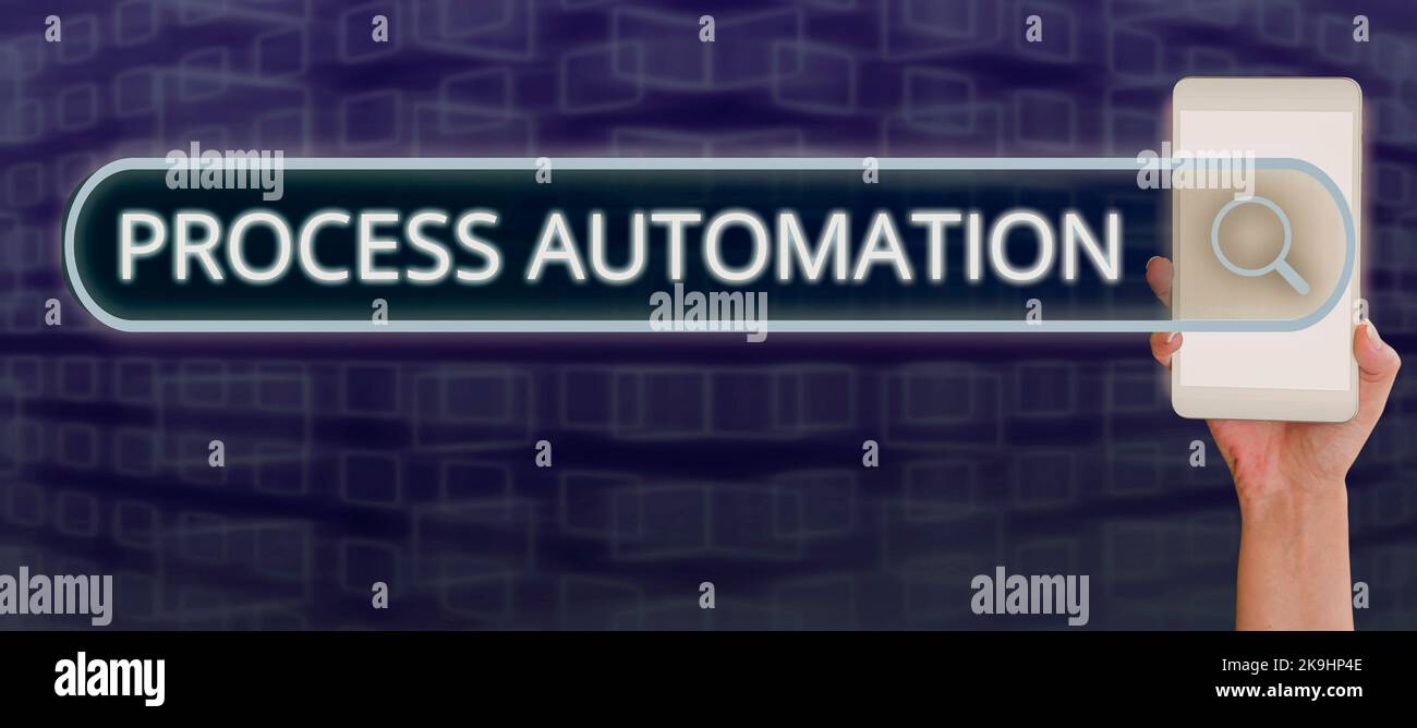 Text showing inspiration Process Automation. Business concept the use ...