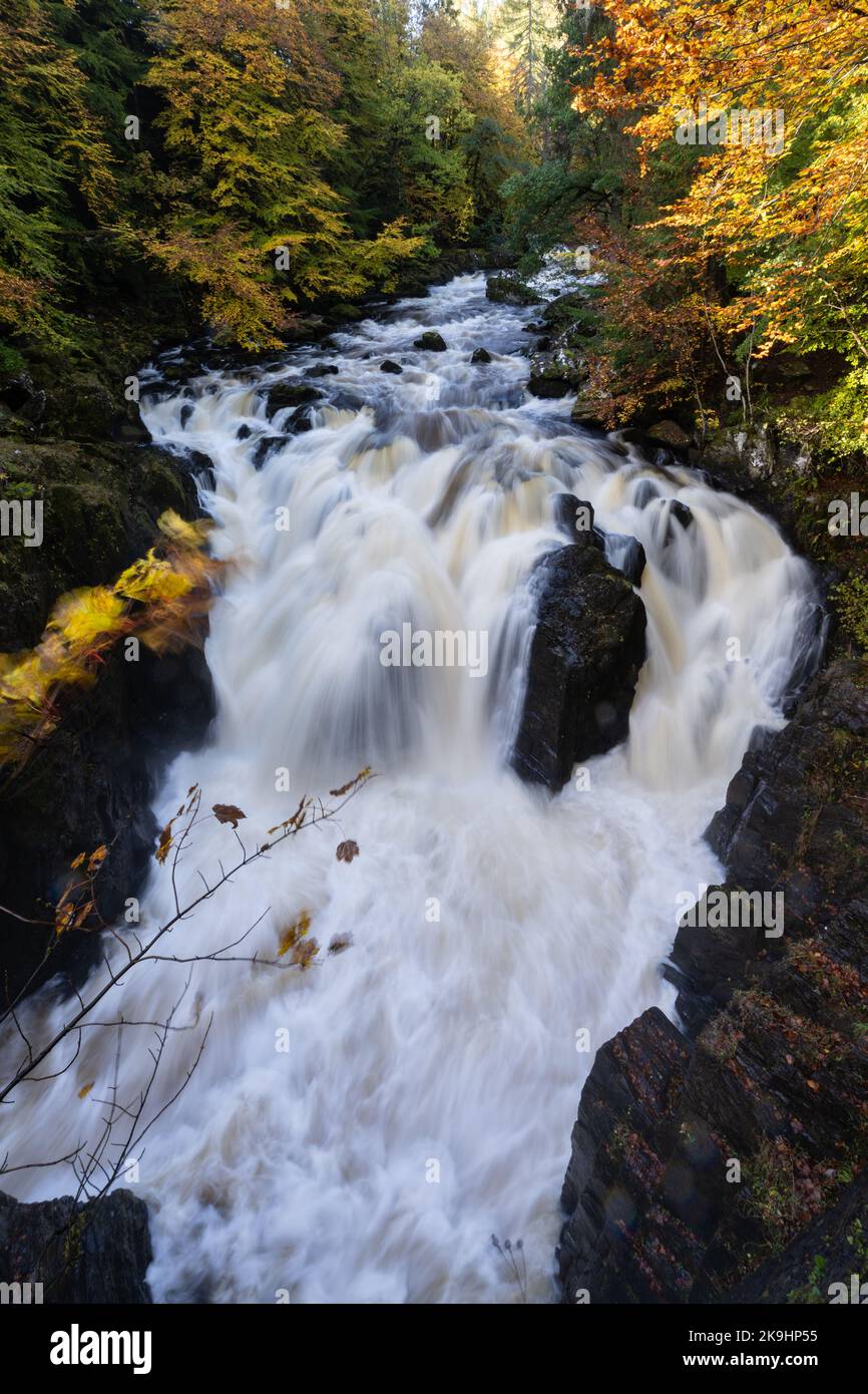 Black Linn Falls view from Ossians Hall, The Hermitage, Dunkeld ...
