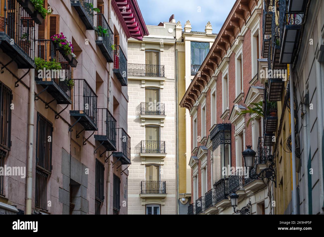 Urban landscape, architecture detail in Madrid, Spain Stock Photo - Alamy