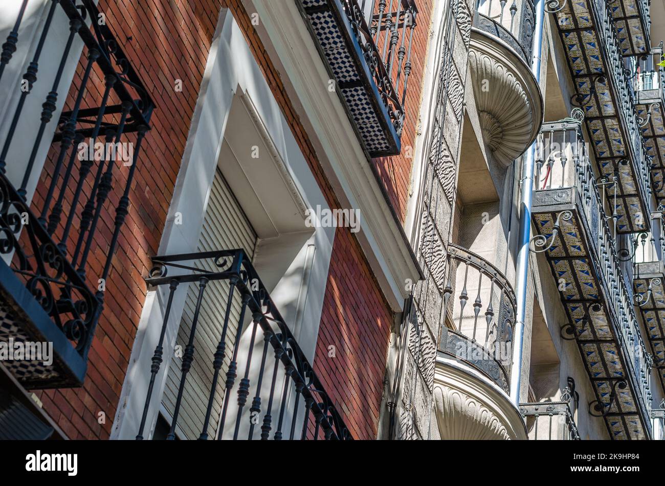 Urban landscape, architecture detail in Madrid, Spain Stock Photo - Alamy