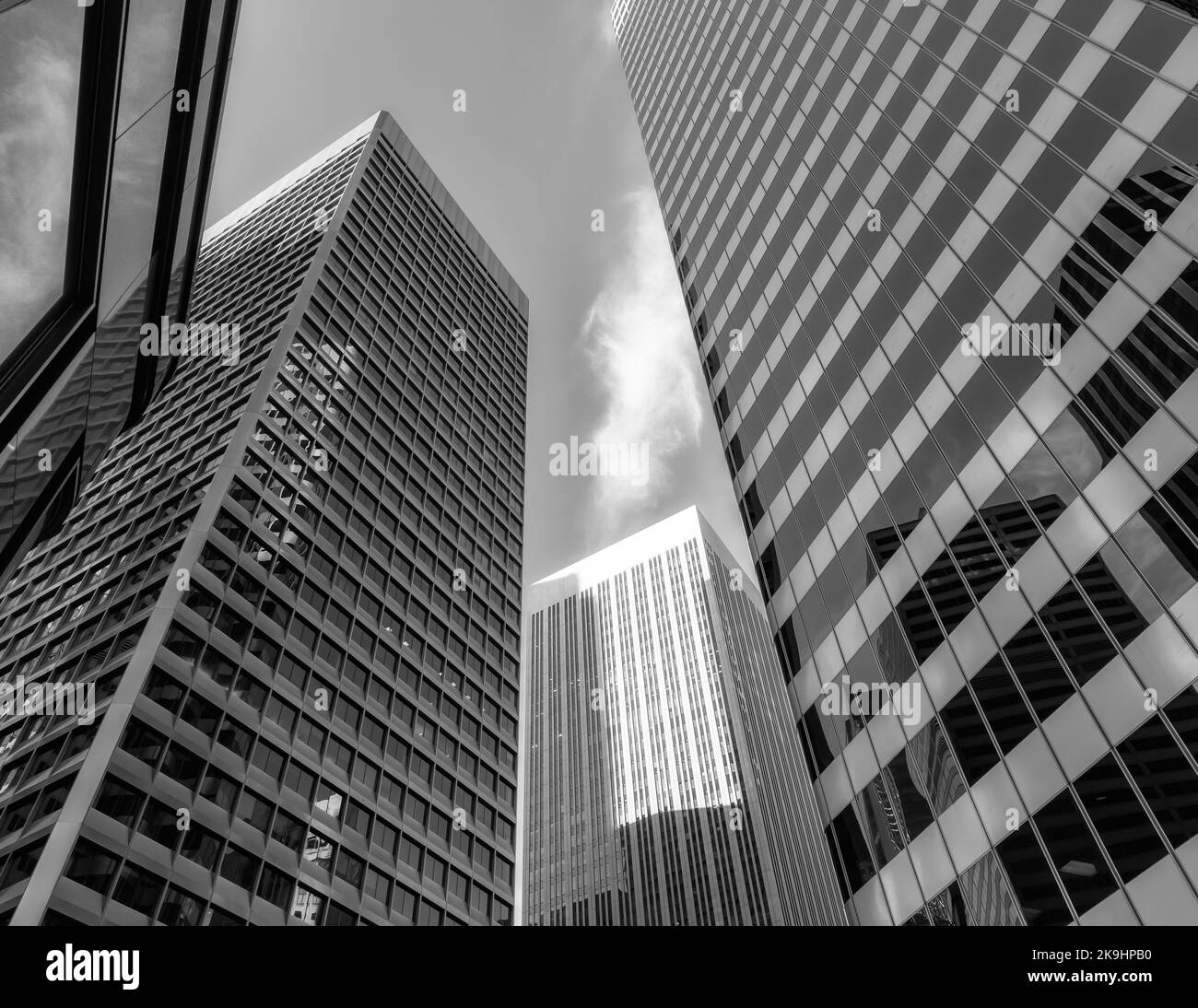 Skyline high rise commercial Black and White Stock Photos & Images - Alamy