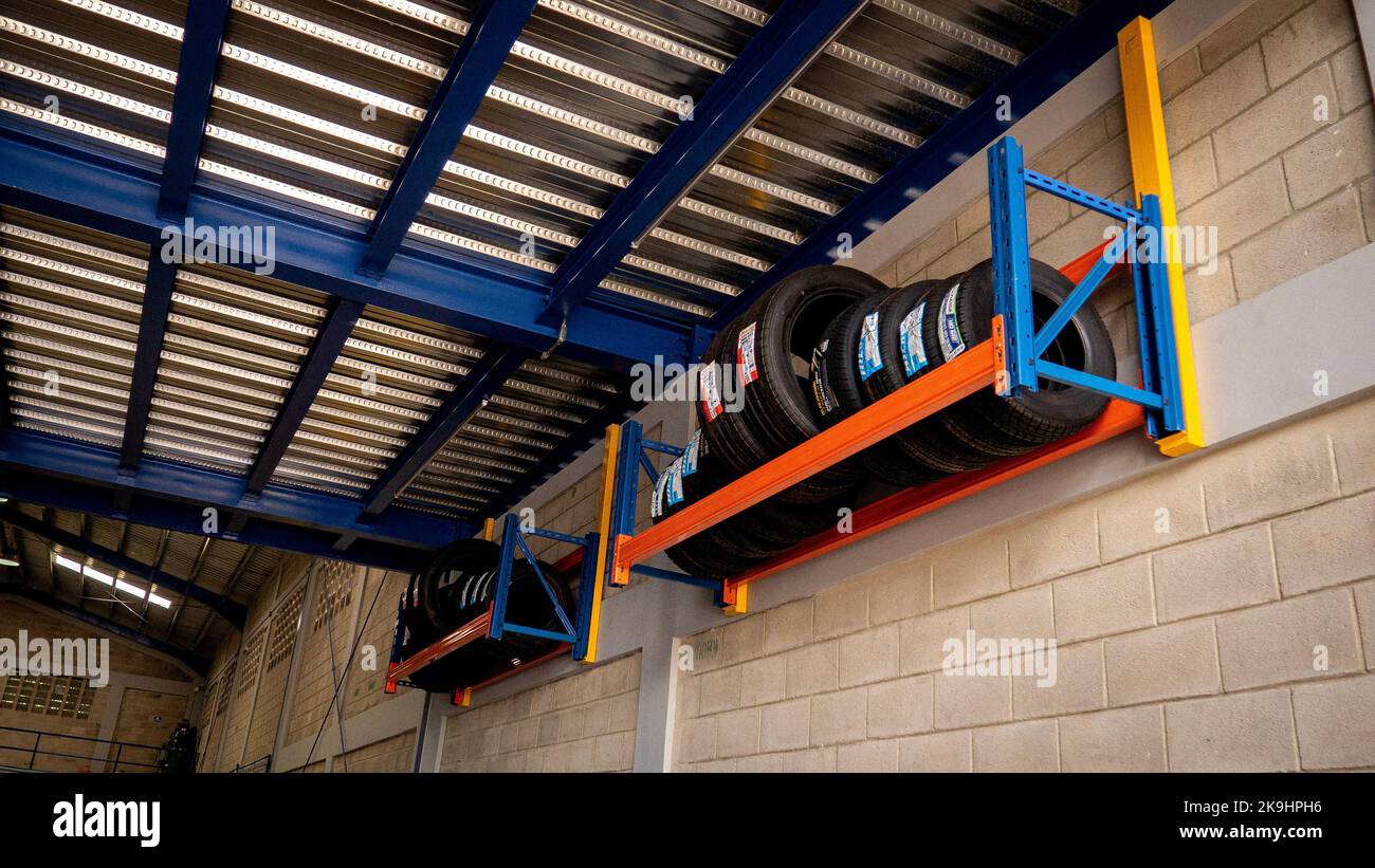 Professional mechanics workshop where automotive mechanics engineers ...