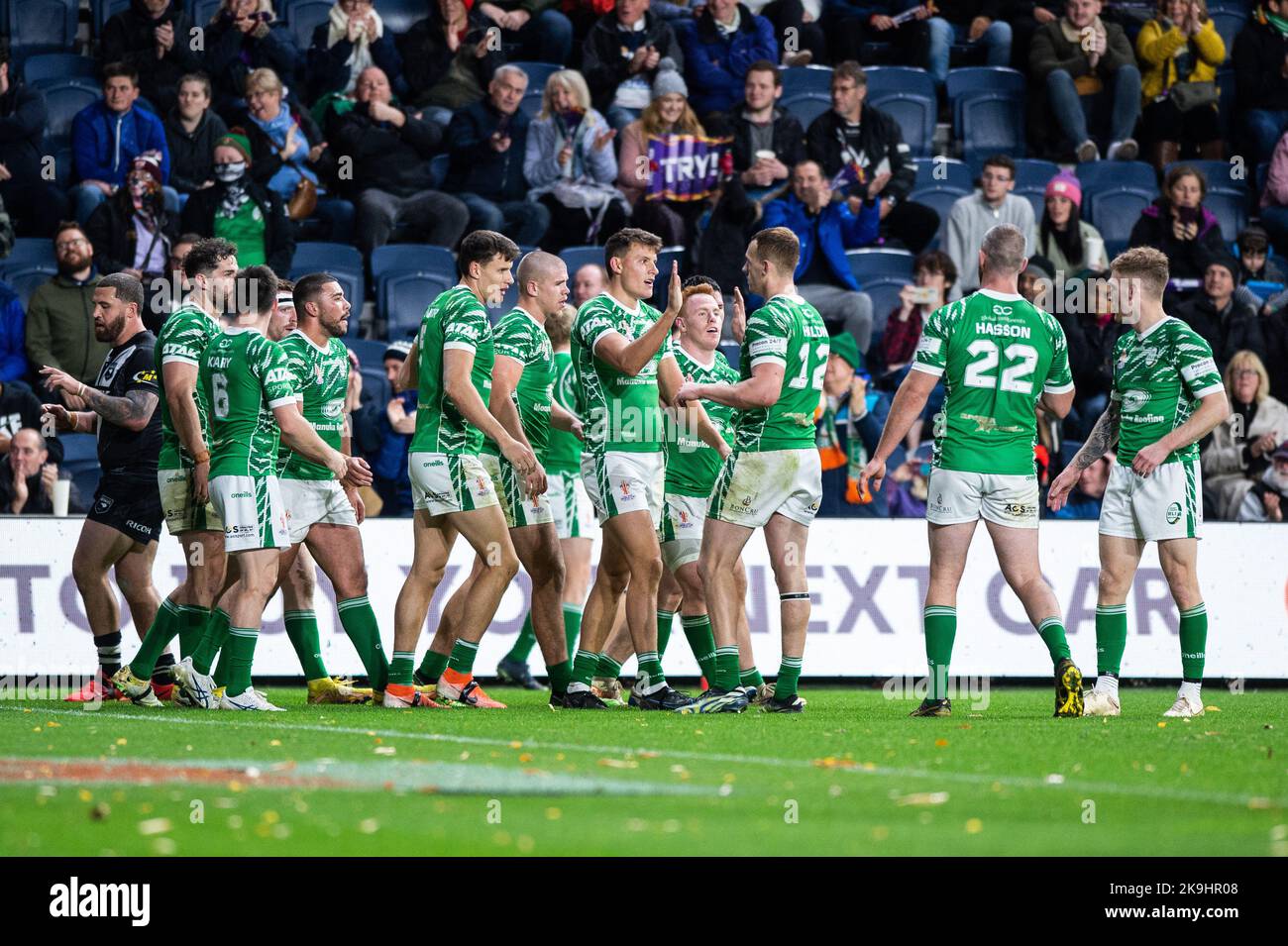 Leeds, UK. 28th October 2022 - Rugby League World Cup New Zealand vs ...