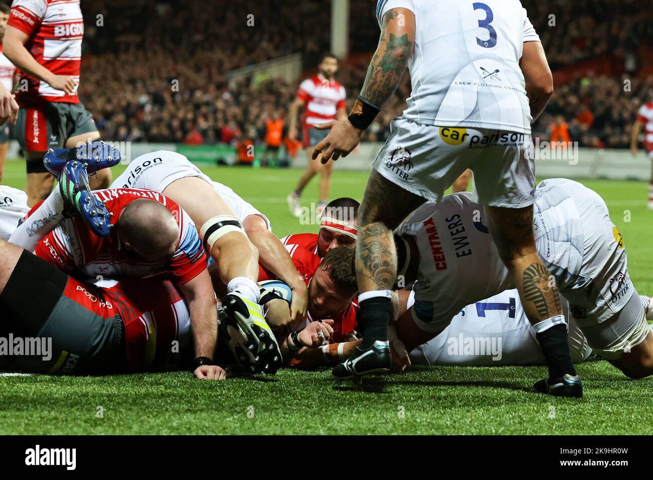 Gloucester, UK. 28th Oct, 2022. Ruan Ackermann, captain of Gloucester ...