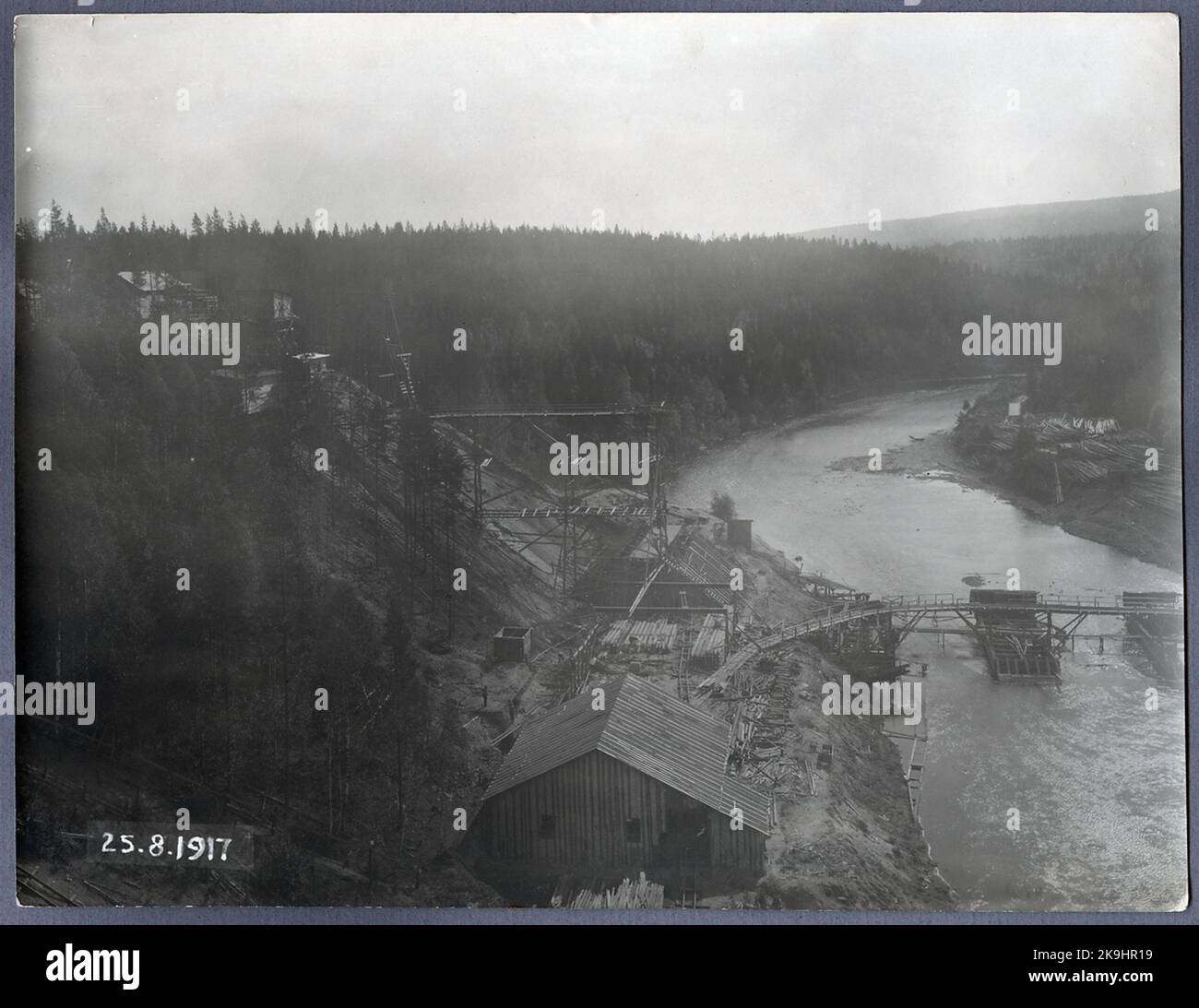 Bridge building over the Öre River Stock Photo - Alamy