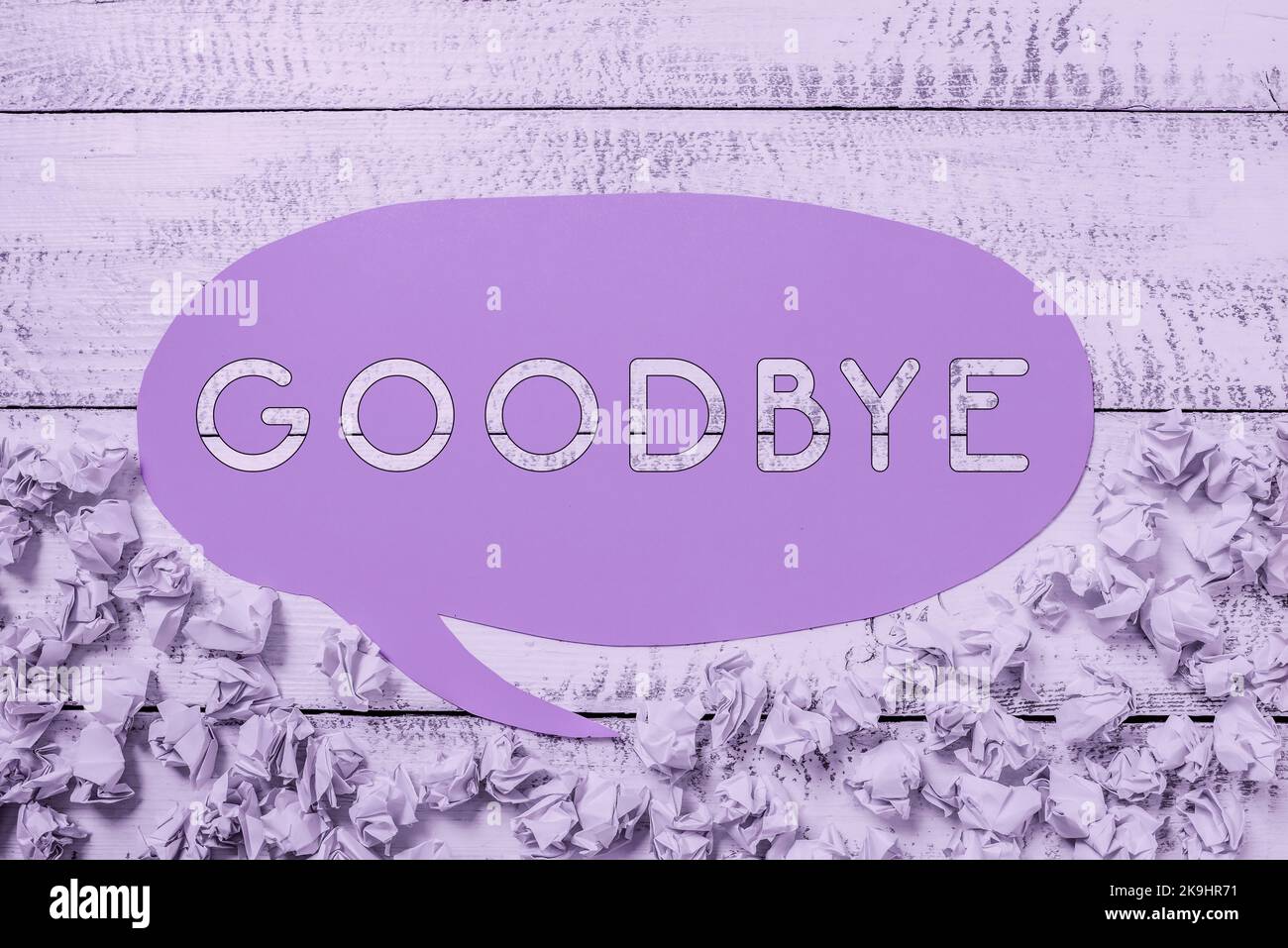 Sign displaying Goodbye. Business approach the words or actions that ...