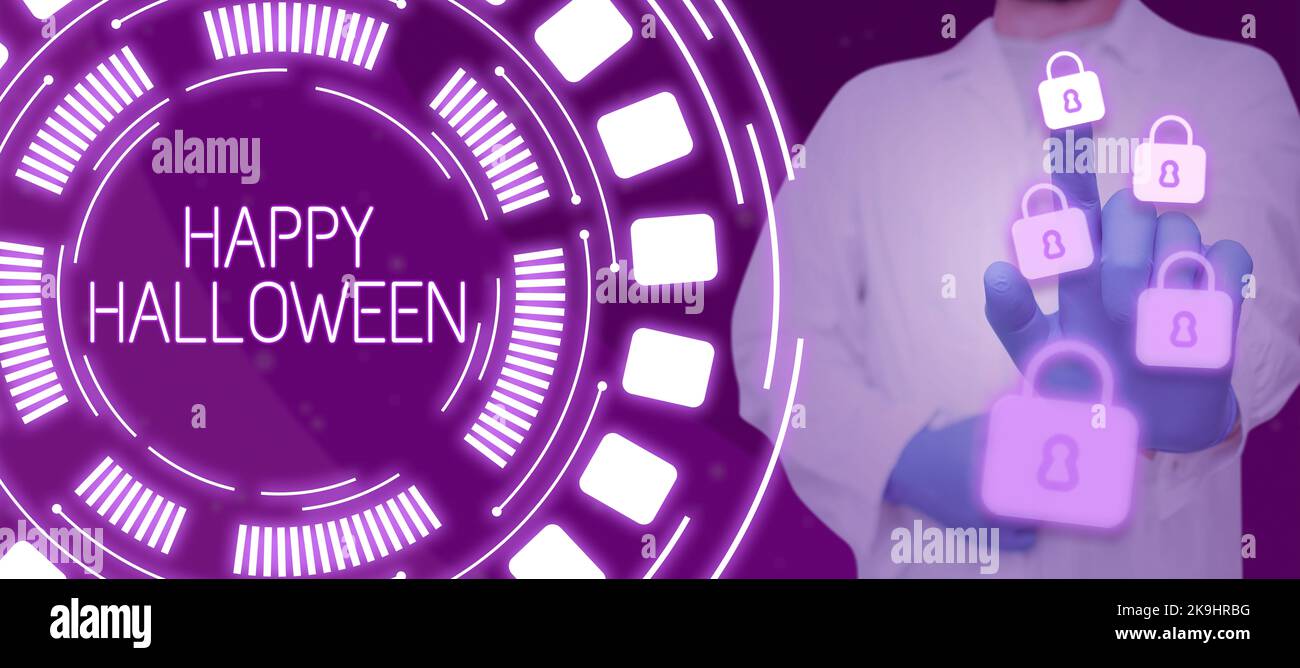 Text showing inspiration Happy Halloween. Word for a day related with ...