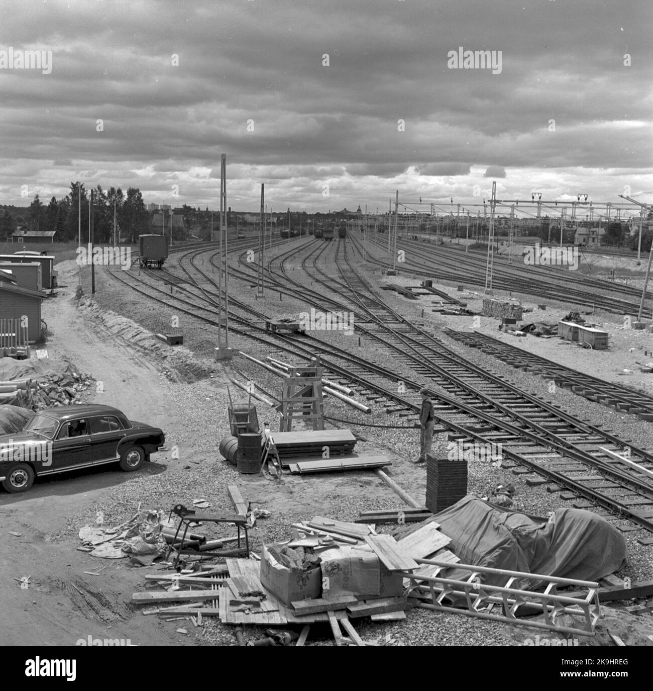 Building of new ranger yard in Gävle Stock Photo - Alamy