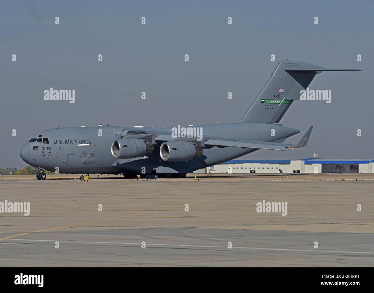 A C-17 Globemaster III aircraft from the 62d Airlift Wing, Joint Base ...