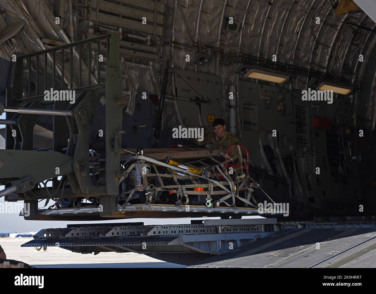 U.S. Air Force Airman 1st Class Tanner Brown, loadmaster with the 7th ...
