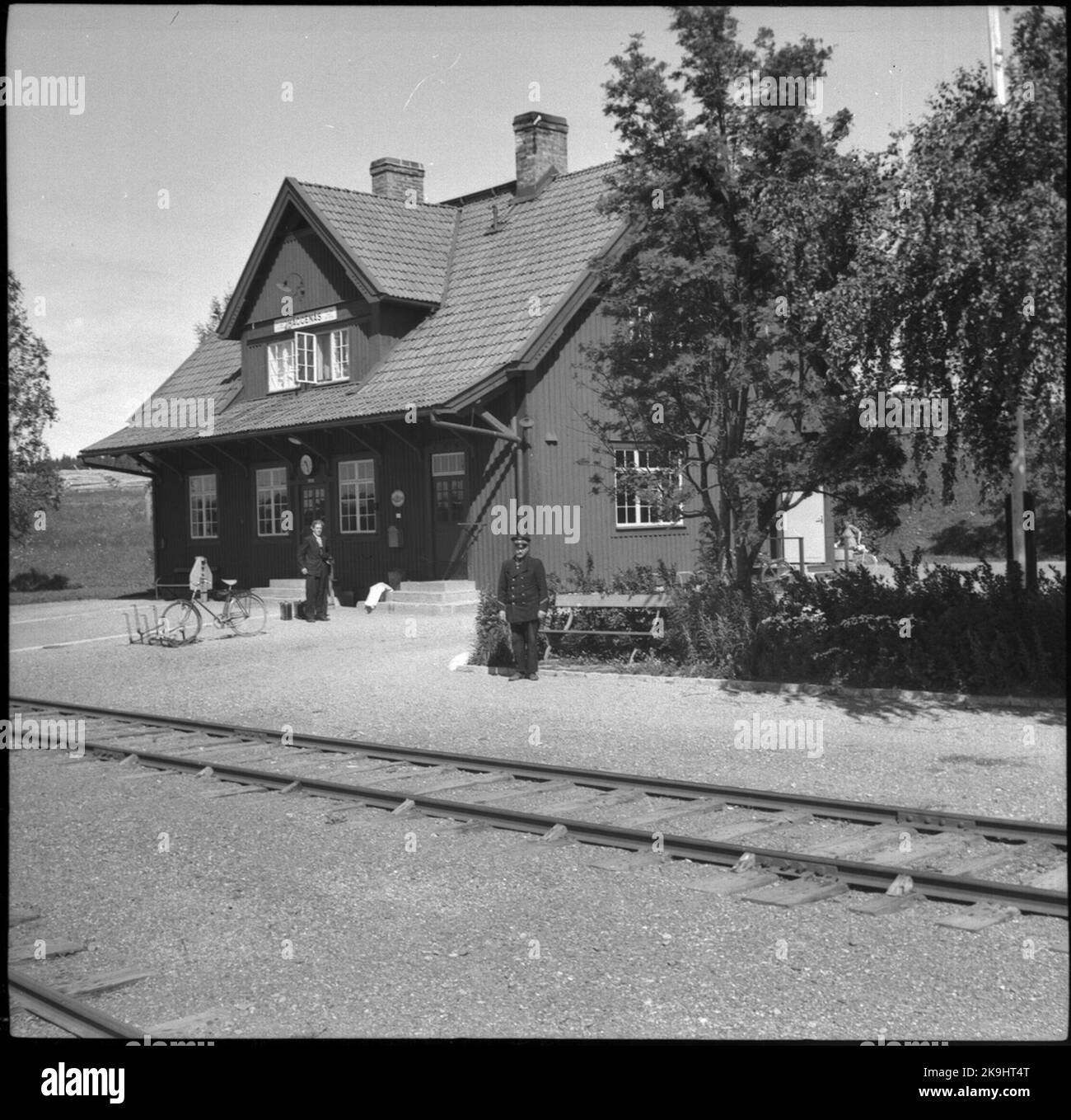 Häggenås Railway Station. The picture shows a rack that was delivered ...