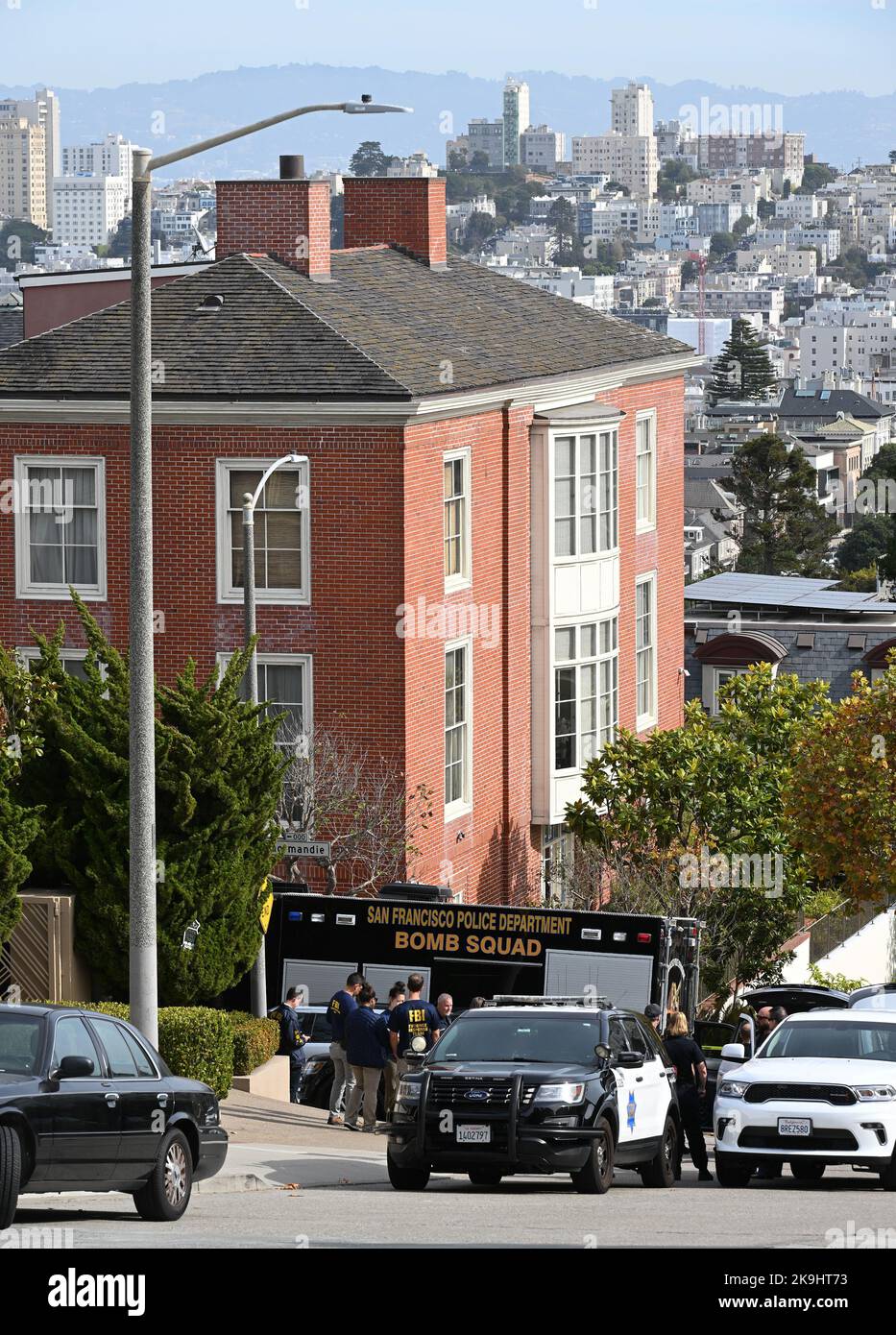 San Francisco, USA. 28th Oct, 2022. Local and Federal law enforcement ...