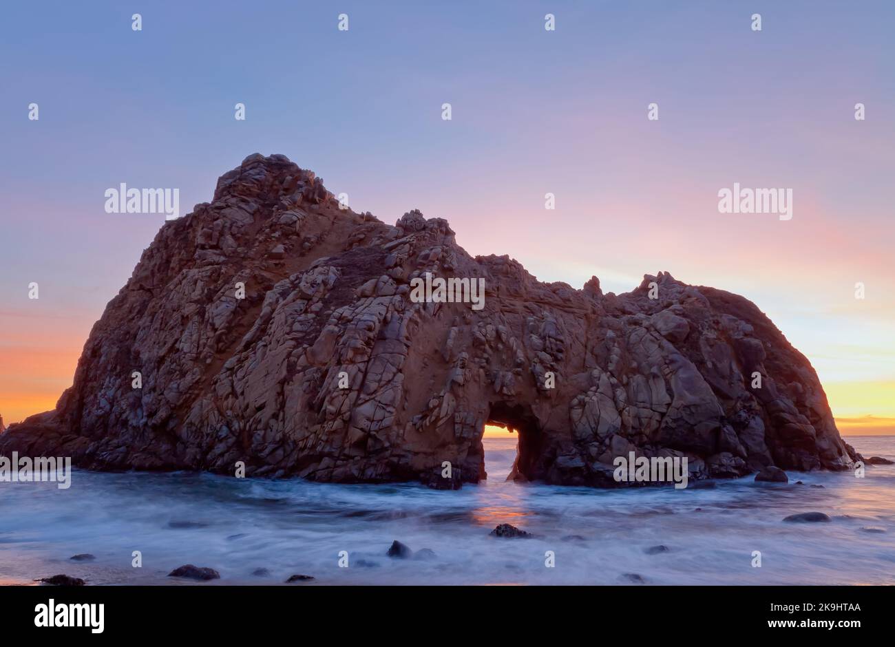Pfeiffer beach a big sur icon hi-res stock photography and images - Alamy