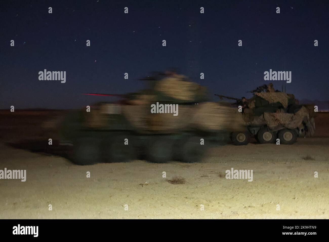 U.S. Marines with Headquarters Company, 3rd Light Armored ...