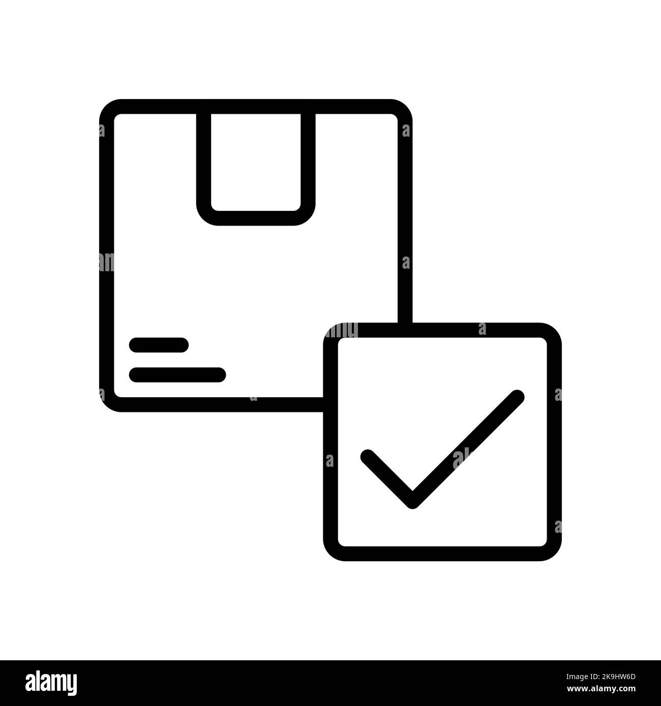 Package Arrived icon, the order has arrived at its destination Stock ...