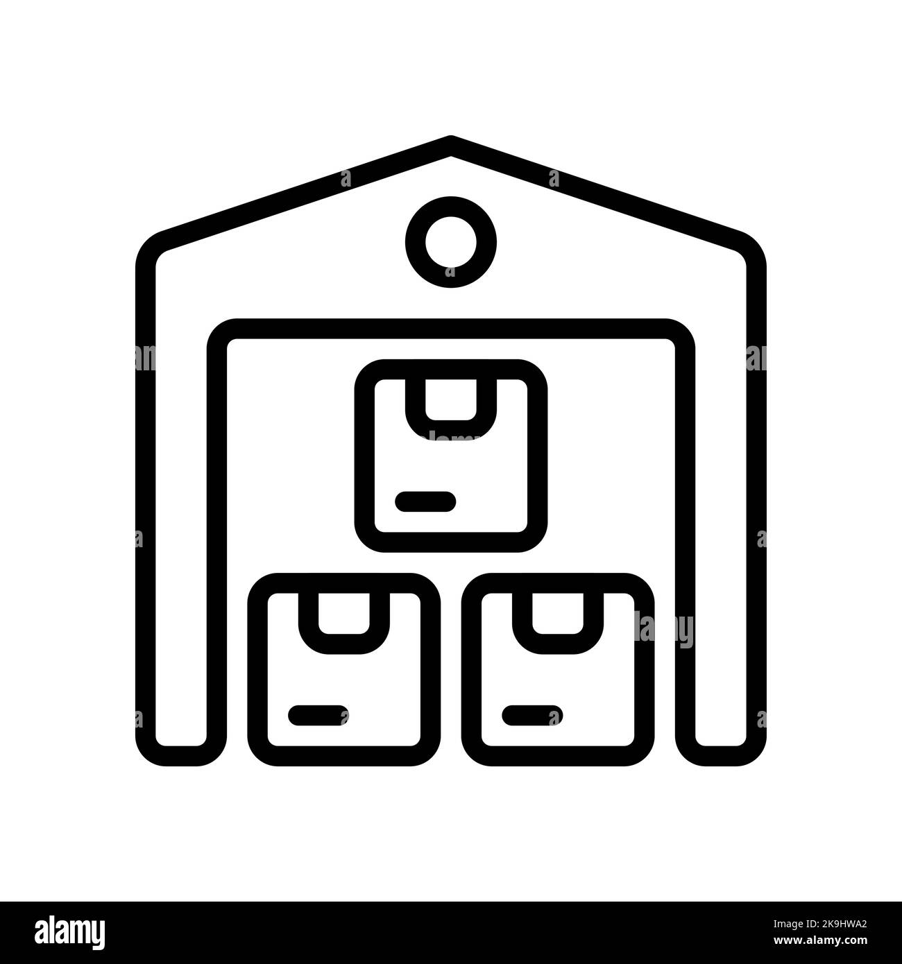 storage warehouse icon, to store the stock of goods Stock Vector Image ...
