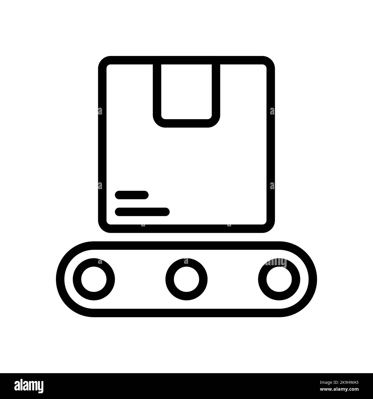 Icon conveyor, to make it easier for humans to organize and sort goods ...