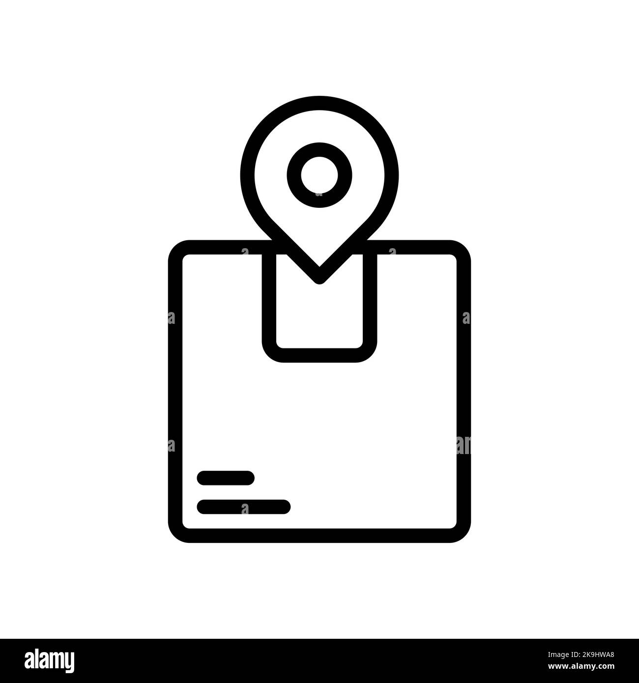 Package Location icon, to track the shipment Stock Vector Image & Art ...
