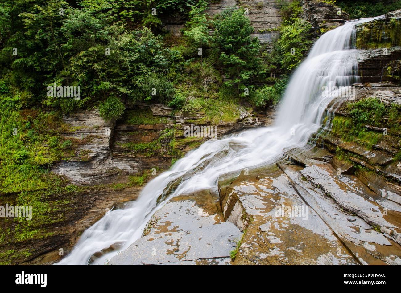 Lucifer Falls in is Enfield Gorge in Robert H Treman State Park in ...