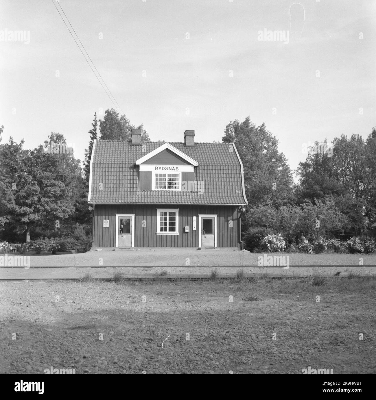 Traffic Place built in 1915. Two -storey station house in wood Stock ...