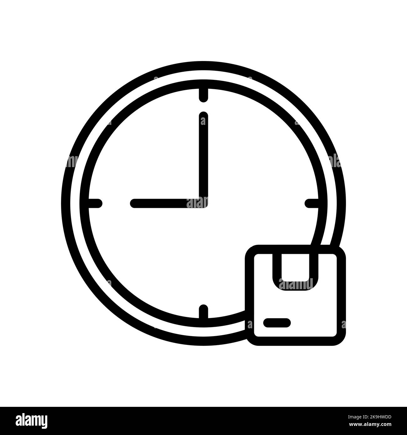 Estimated Time of Package Arrival icon, estimated package delivery ...