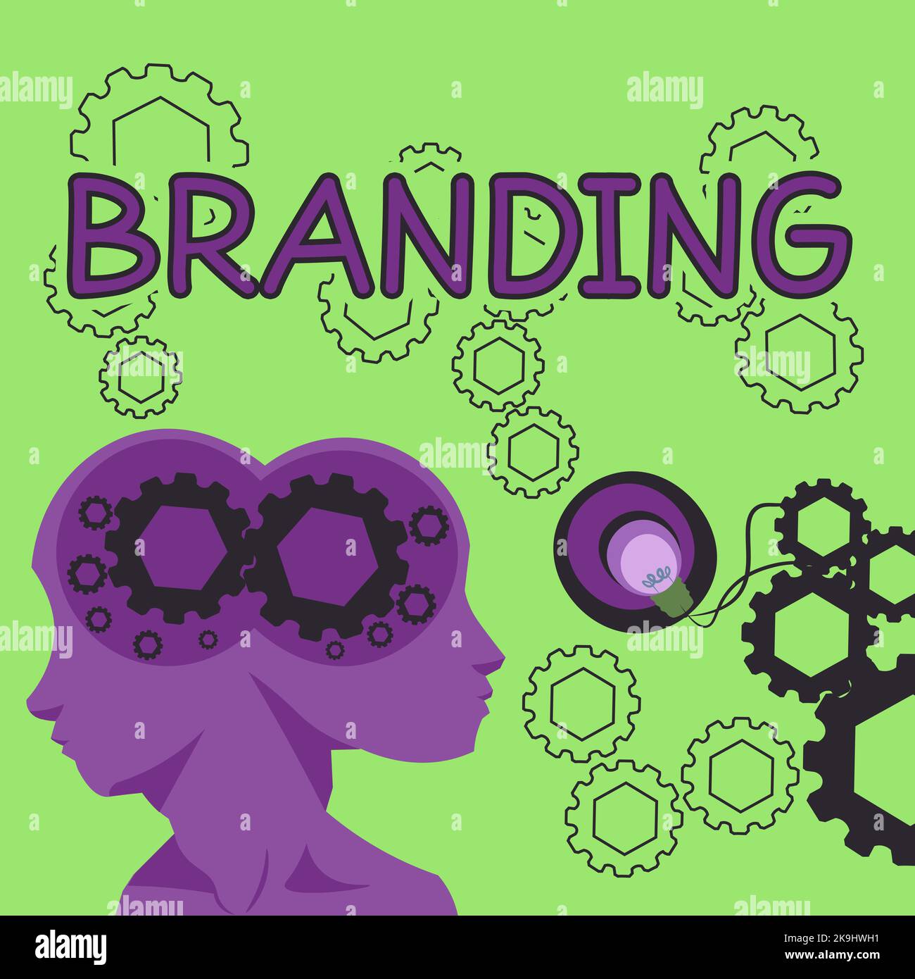 Hand writing sign Branding. Conceptual photo promotion of product by ...