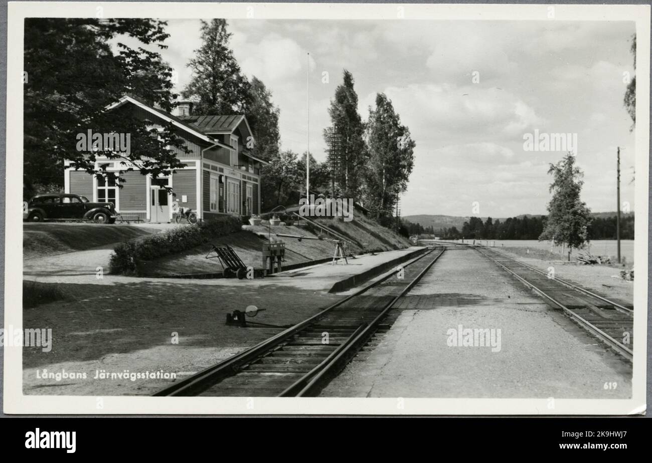 Mora-Vänerns Railway, MVJ. Långban railway station Stock Photo - Alamy