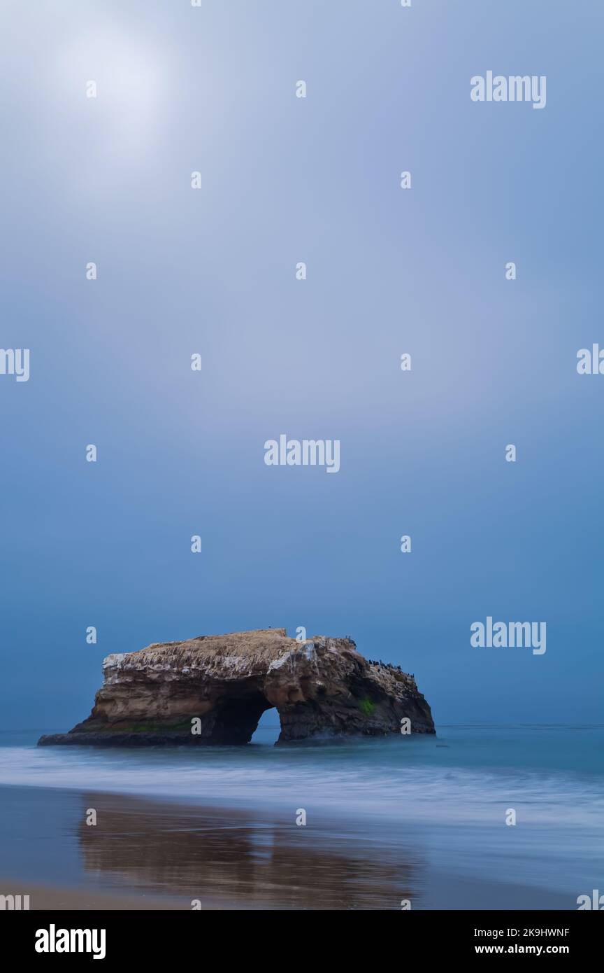 Natural Bridge Rock at Natural Bridge State Beach in Santa Cruz ...