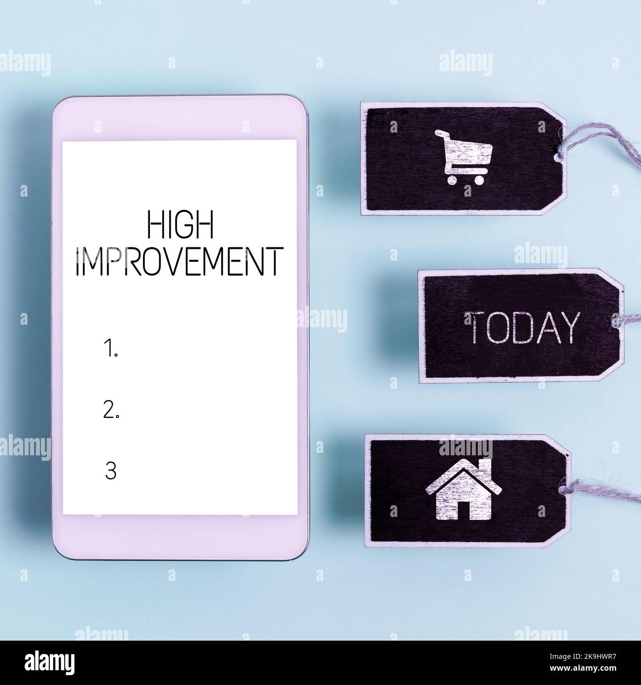 Handwriting text High Improvement. Business showcase making yourself a ...