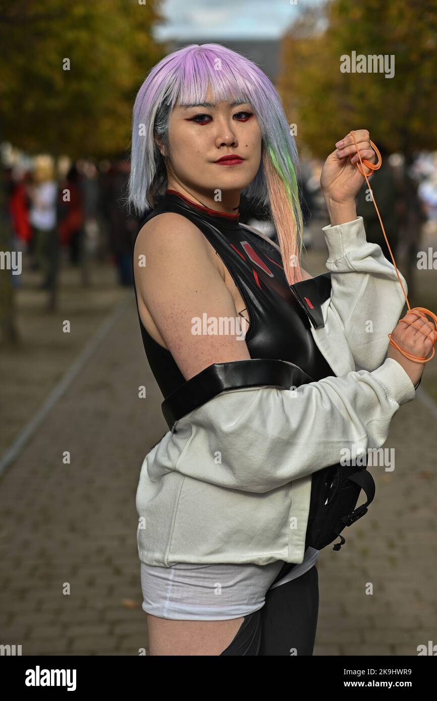 London, UK. 28th October 2022. People dress up in customs of their ...