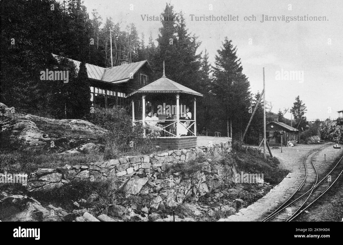The traffic area opened in 1894. station and tourist hotel. Both ...