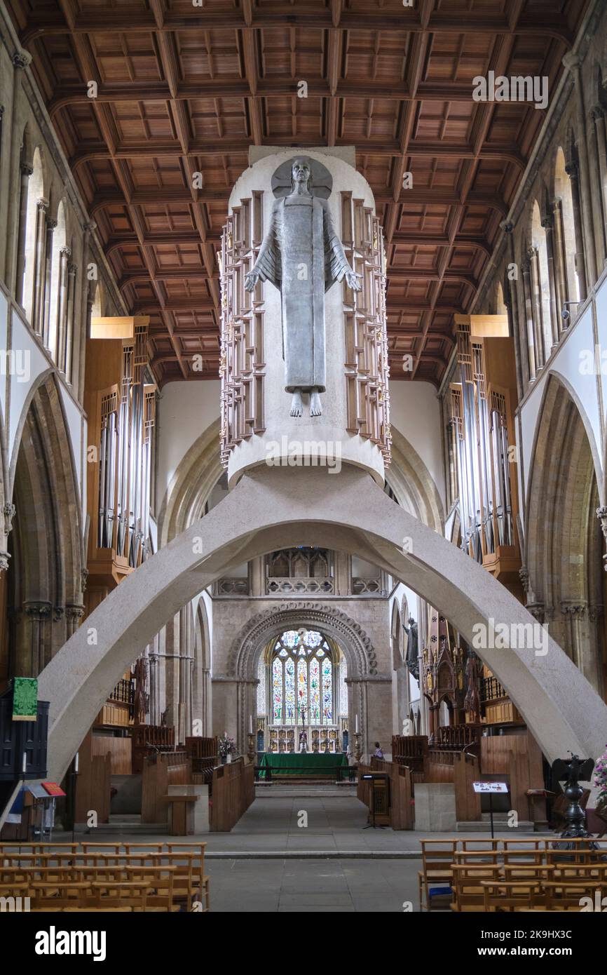 Majestas by Jacob Epstein Llandaff Cathedral Cardiff South Wales UK ...