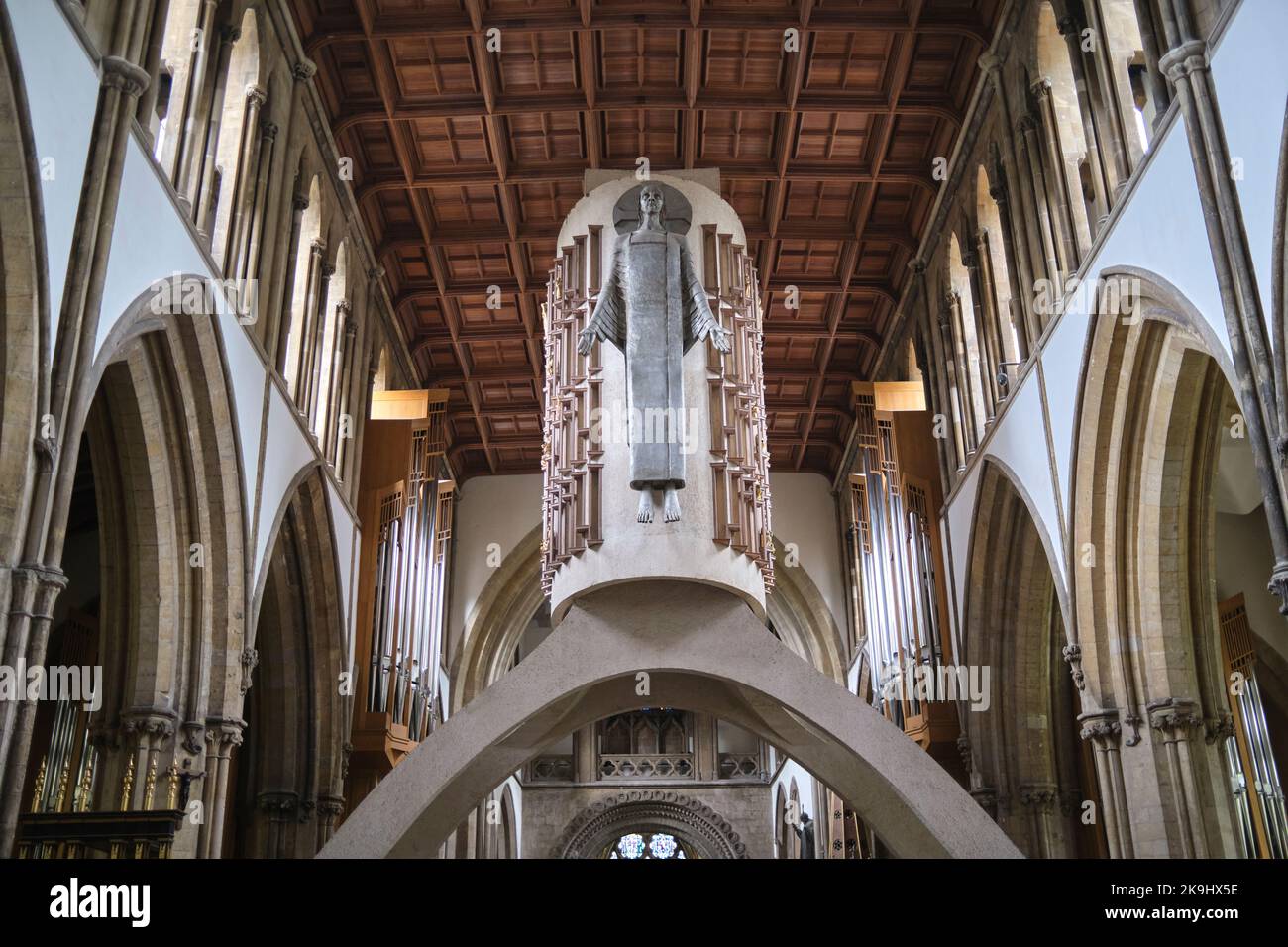 Majestas by Jacob Epstein Llandaff Cathedral Cardiff South Wales UK ...