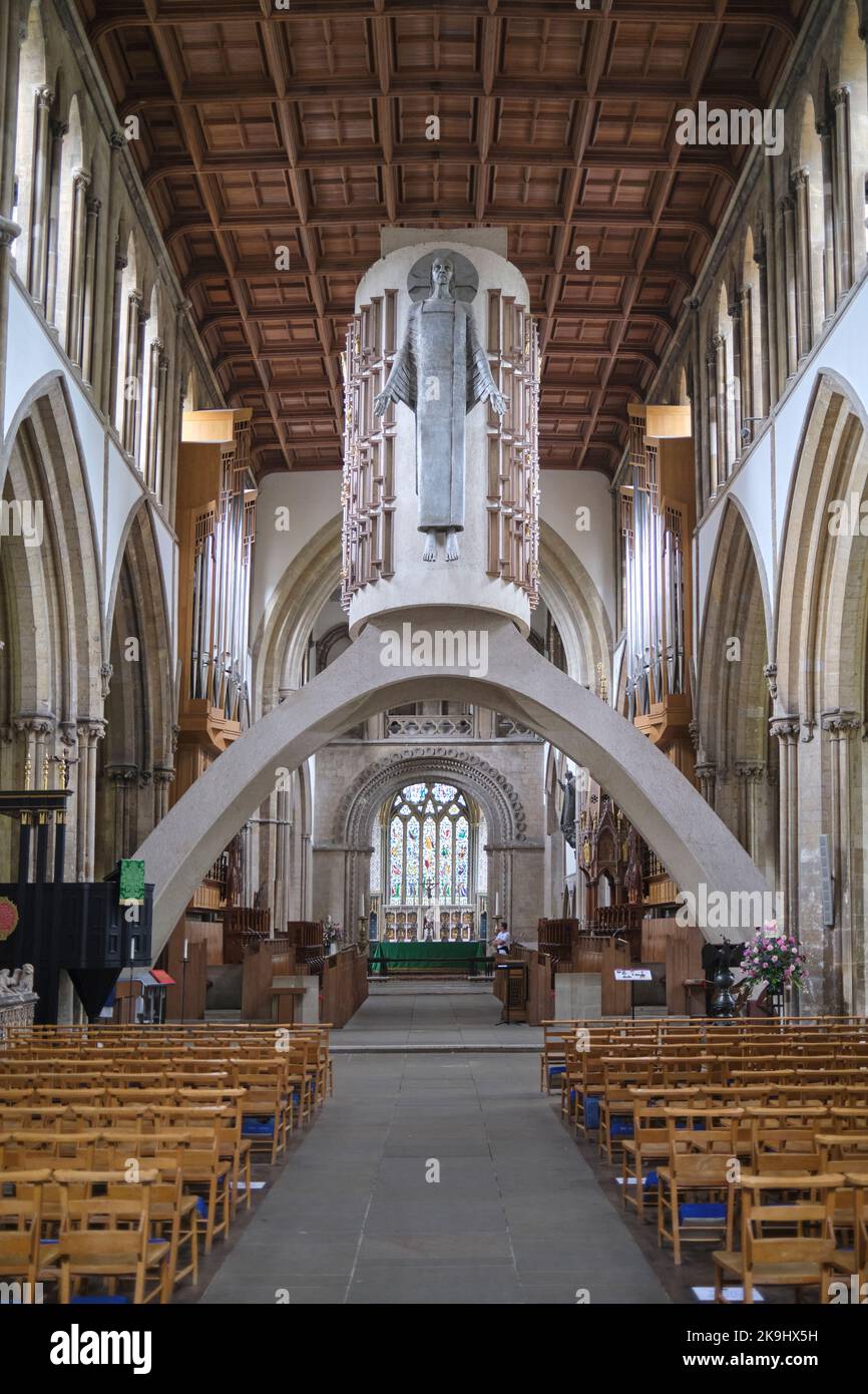 Majestas by Jacob Epstein Llandaff Cathedral Cardiff South Wales UK ...